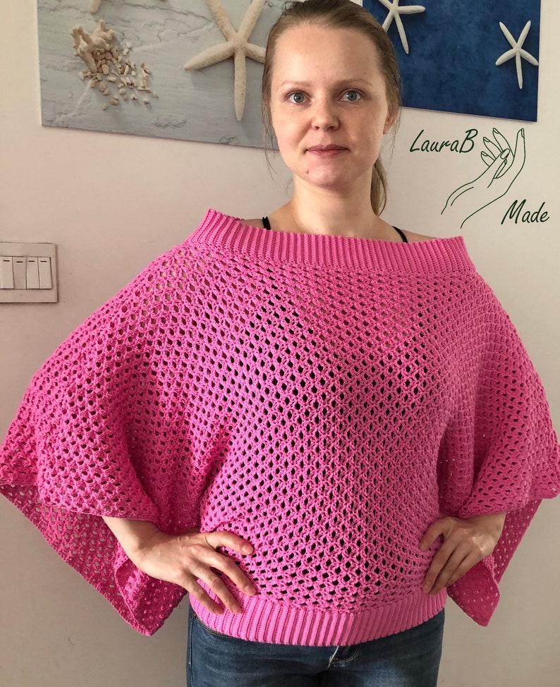 Back to 80s Sweater Crochet Pattern - Etsy