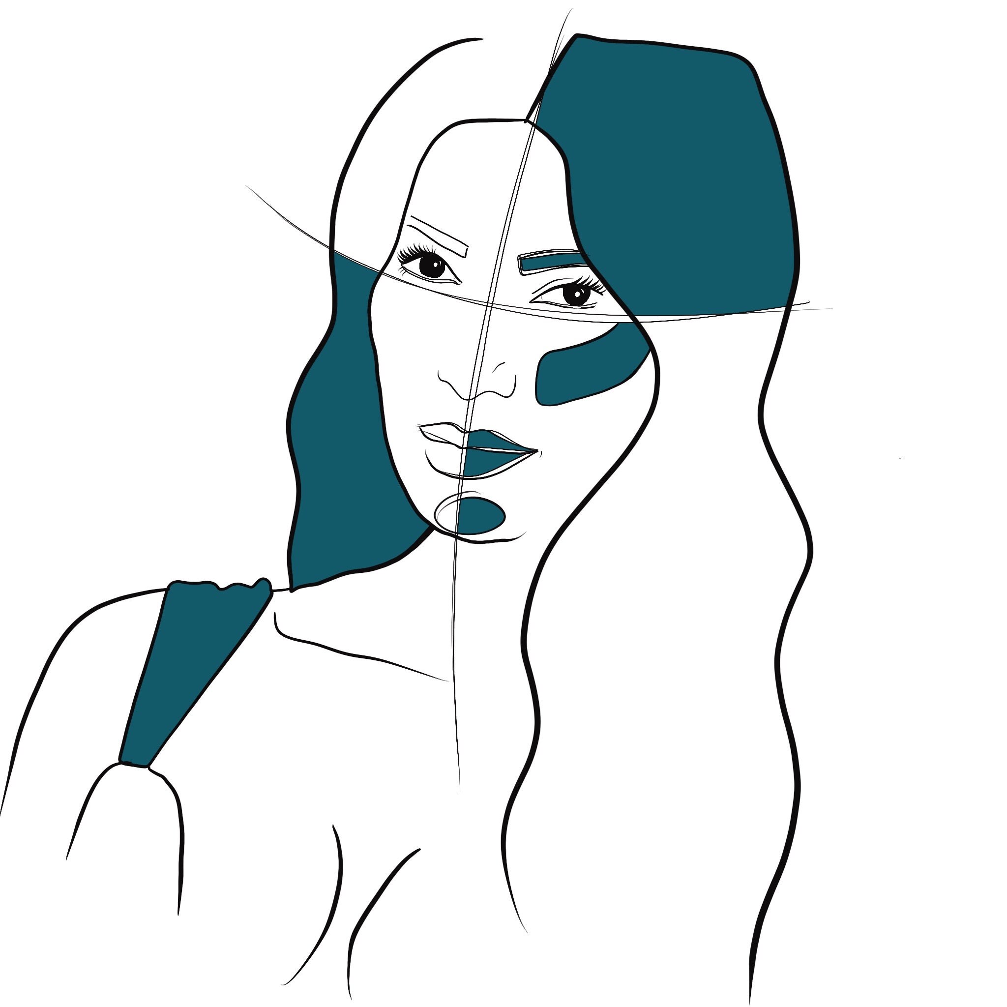 Personalized Outline Portraits from Photo Personalized | Etsy