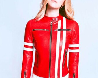 Red Striped Jacket - Etsy