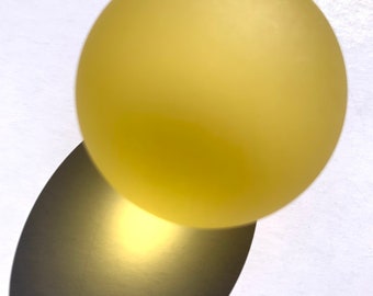 Yellow Glass Sphere - Etsy