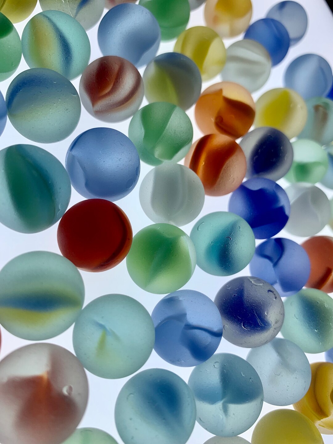 Sea Glass Marbles(cat Eyes) - Etsy