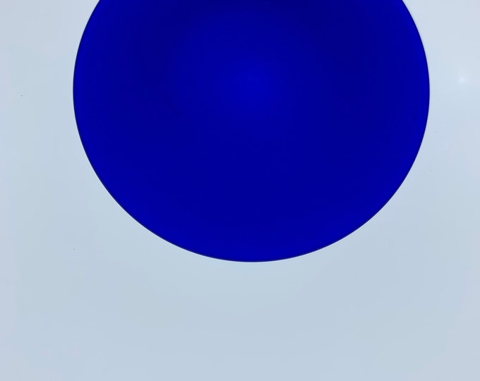 Blue Glass Disc - Etsy