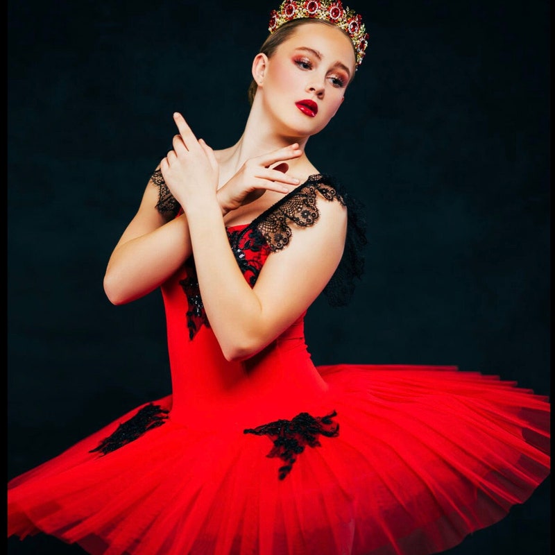 Red Gold Ballet Costume - Etsy