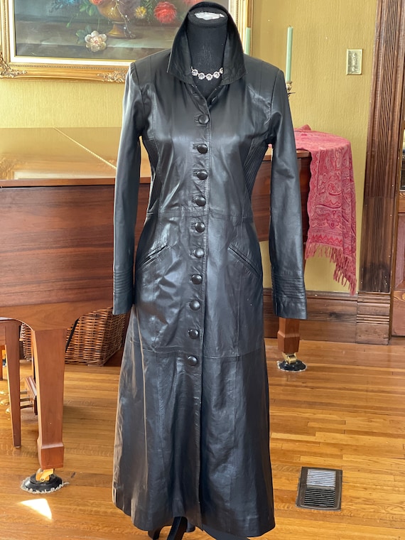 Matrix leather trench coat - Gem