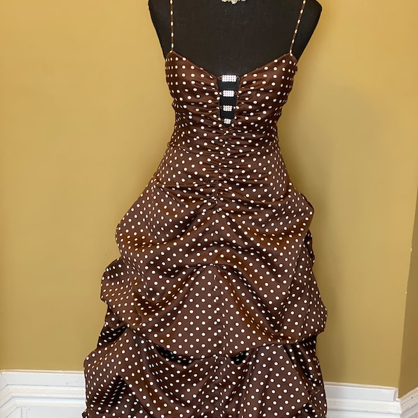 Polka Dot Prom Dress - Etsy