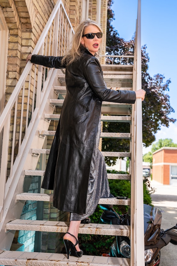 Matrix leather trench coat - Gem