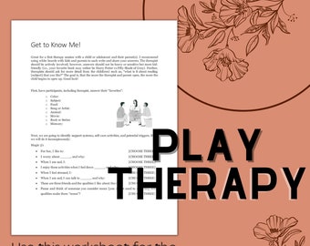 Play Therapy Intake Form - Etsy
