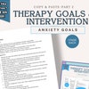 Anxiety Goals Cheat Sheet Therapy Goals & Objectives Desktop Reference ...