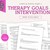 Therapy Cheat Sheet Goals PDF Therapeutic Intervention Digital Download ...