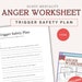Assessing Anger and Identifying Triggers Therapy Worksheets | Digital ...