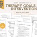 Therapy Goals Cheat Sheet Part 2 Therapeutic Intervention Digital ...