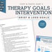 Grief and Loss Therapy Goals Cheat Sheet | Copy and Paste Goals ...