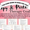 Therapy Goals Cheat Sheet Part 2 | Therapeutic Intervention Digital ...