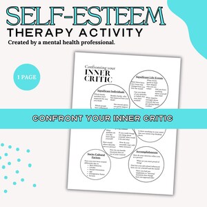 Inner Critic Journal Prompts | Self-esteem Therapy Questions ...