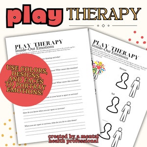 Inside Out Emotions Play Therapy Activity Printable | Child Therapy ...