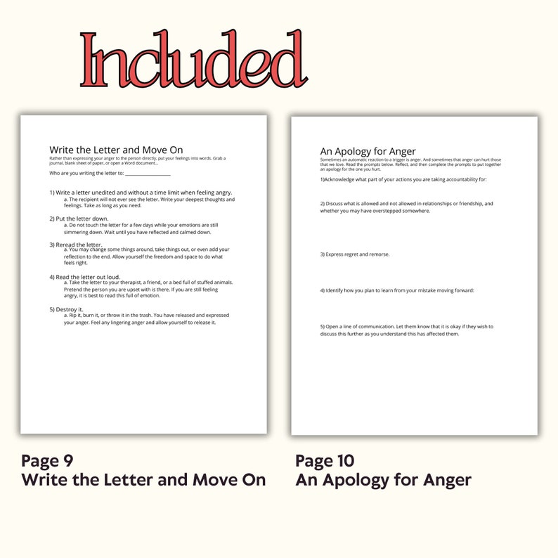 Anger Worksheets for Assessing Anger, Finding Triggers, and Improving ...