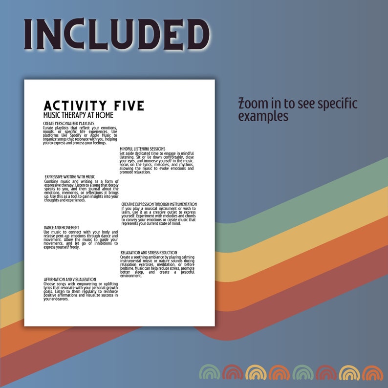 Printable Music Therapy Worksheet Unlock the Power of Healing Music at ...