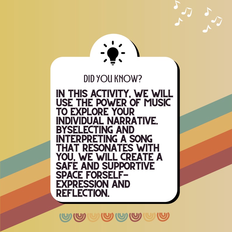Discover Your Inner Story: Music Therapy Worksheet for Emotional ...