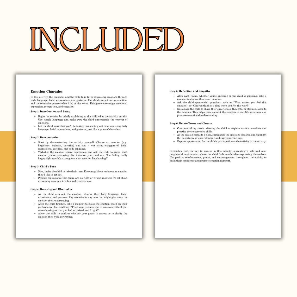 Emotion Charades Game - Digital Download for Children's Telehealth ...