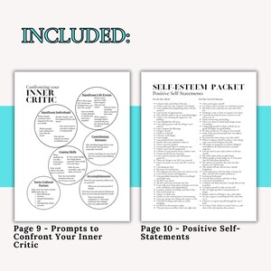 Self-esteem Therapy Worksheets | Boost Confidence, Overcome Negative ...