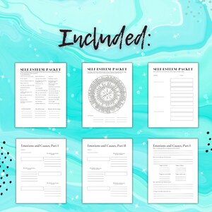 Empowering Teens: Counseling Guide, Self-esteem Worksheets, Therapeutic ...