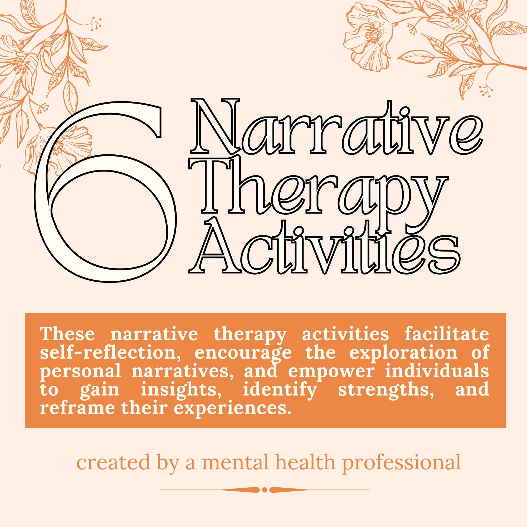 Six Narrative Therapy Activities | Counseling Worksheet Download ...