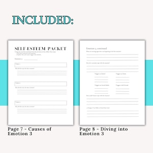 Self-esteem Therapy Worksheets | Boost Confidence, Overcome Negative ...