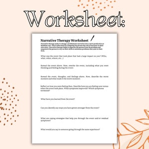 Narrative Therapy Worksheet for Beginners | Strength-based Counseling ...