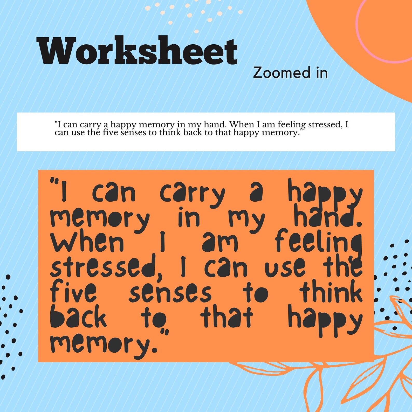 Mindful Art Therapy for Kids: Printable Worksheet to Draw Happy Places ...