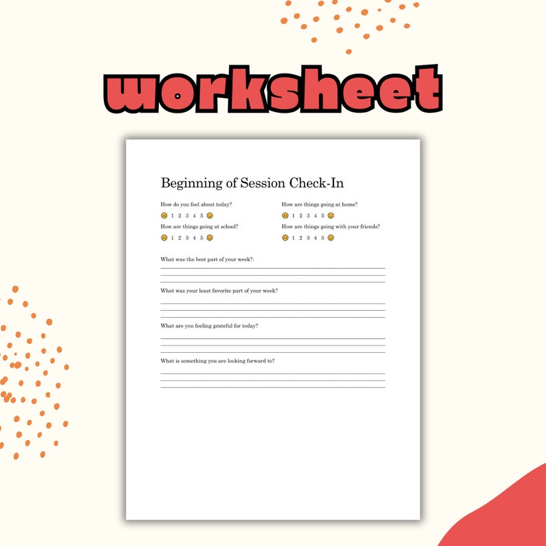 Children Mental Health Check-in With Likert Scale | Beginning of ...