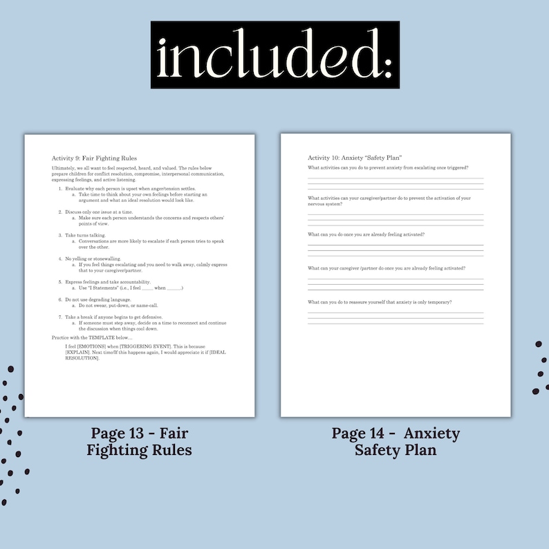 Anxiety Worksheets for Teens | Expressive Arts Therapy for Adolescent ...