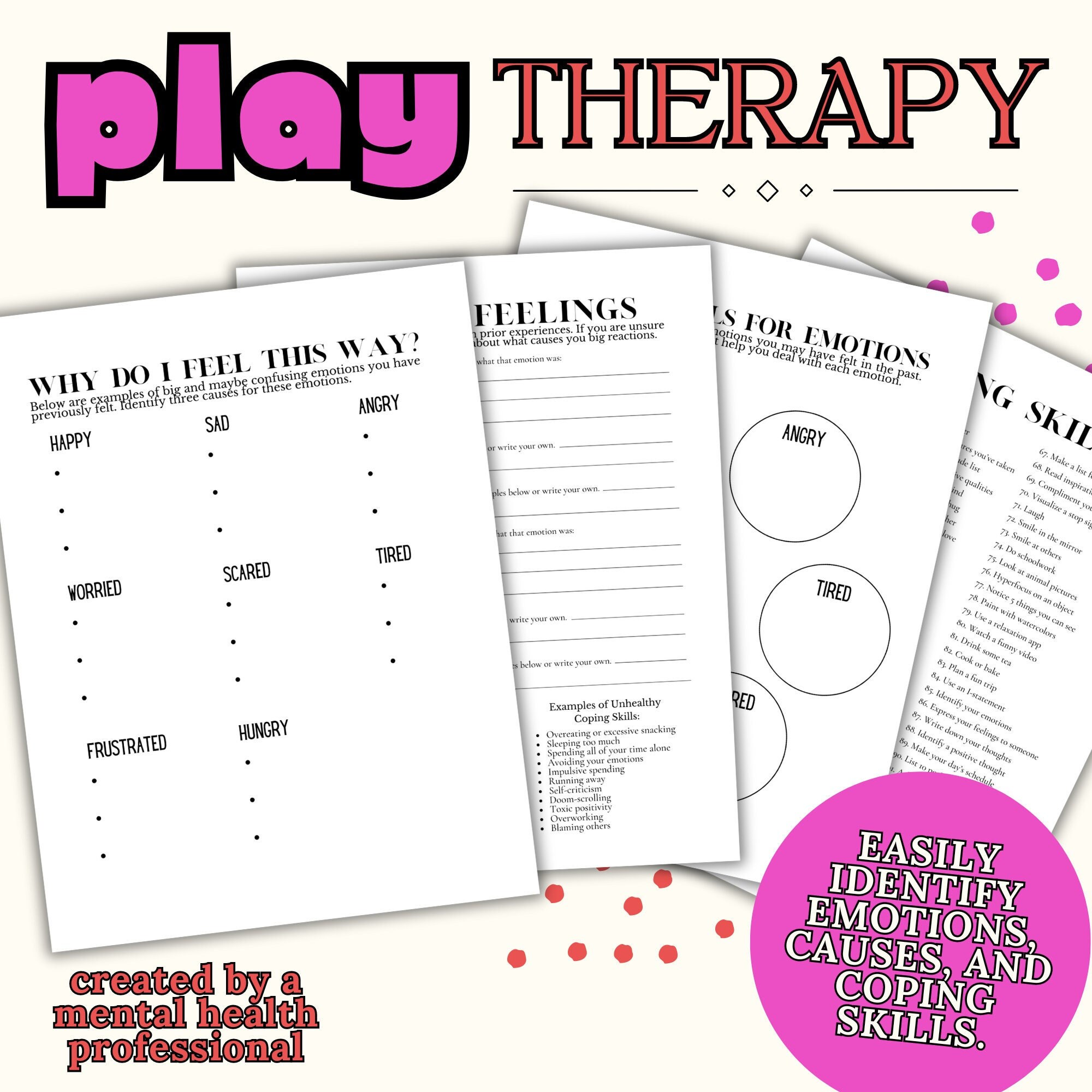 Identifying Emotions and Coping Skills With Children | Kids Therapy ...