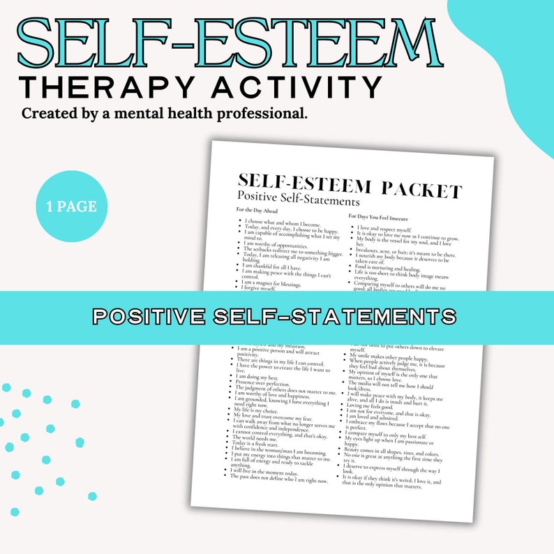 List of Positive Affirmations | Examples of Positive Self-statements ...