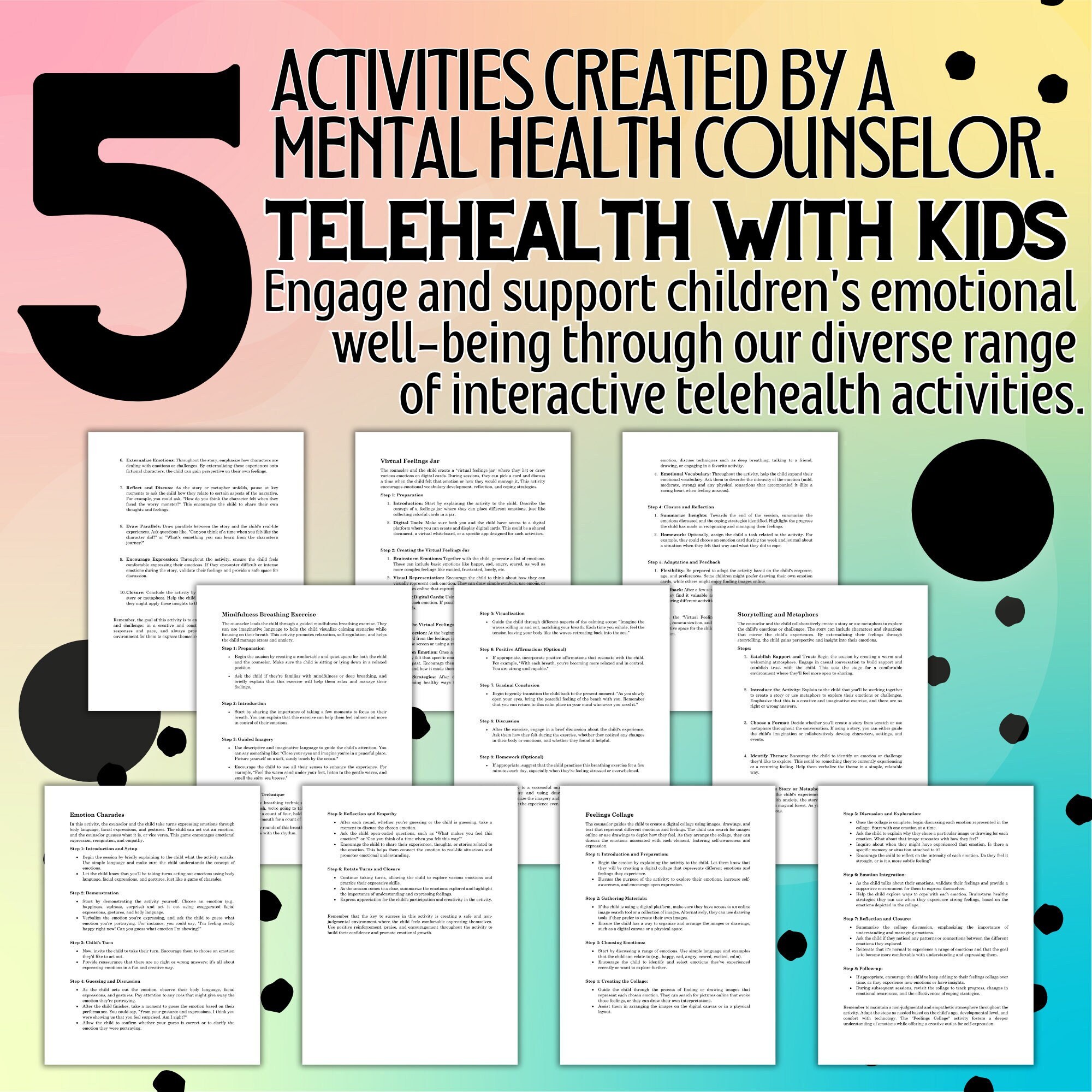 5 Telehealth Activities for Kids Play Therapy Techniques to Use With ...