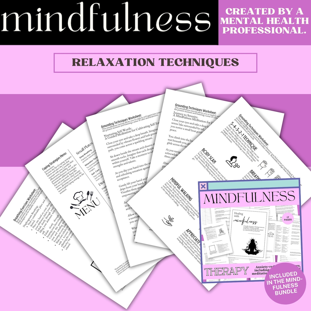 Mindfulness Activities, Grounding Techniques, Coping Strategies ...