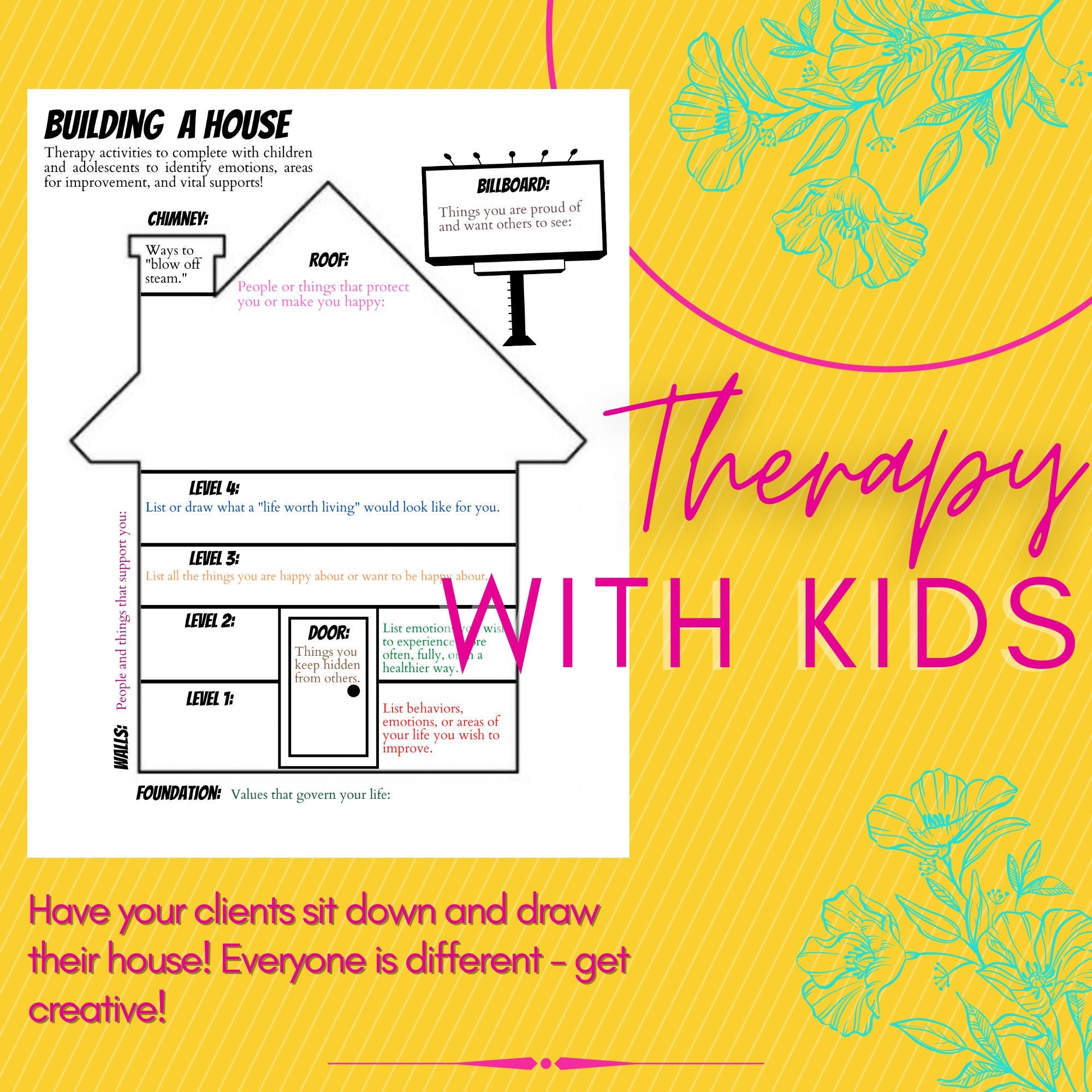 Play Therapy Activity Printable Child Therapy Worksheet Download ...