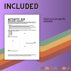 Music Therapy for Kids - Printable Emotion Worksheet | Mindful Art ...