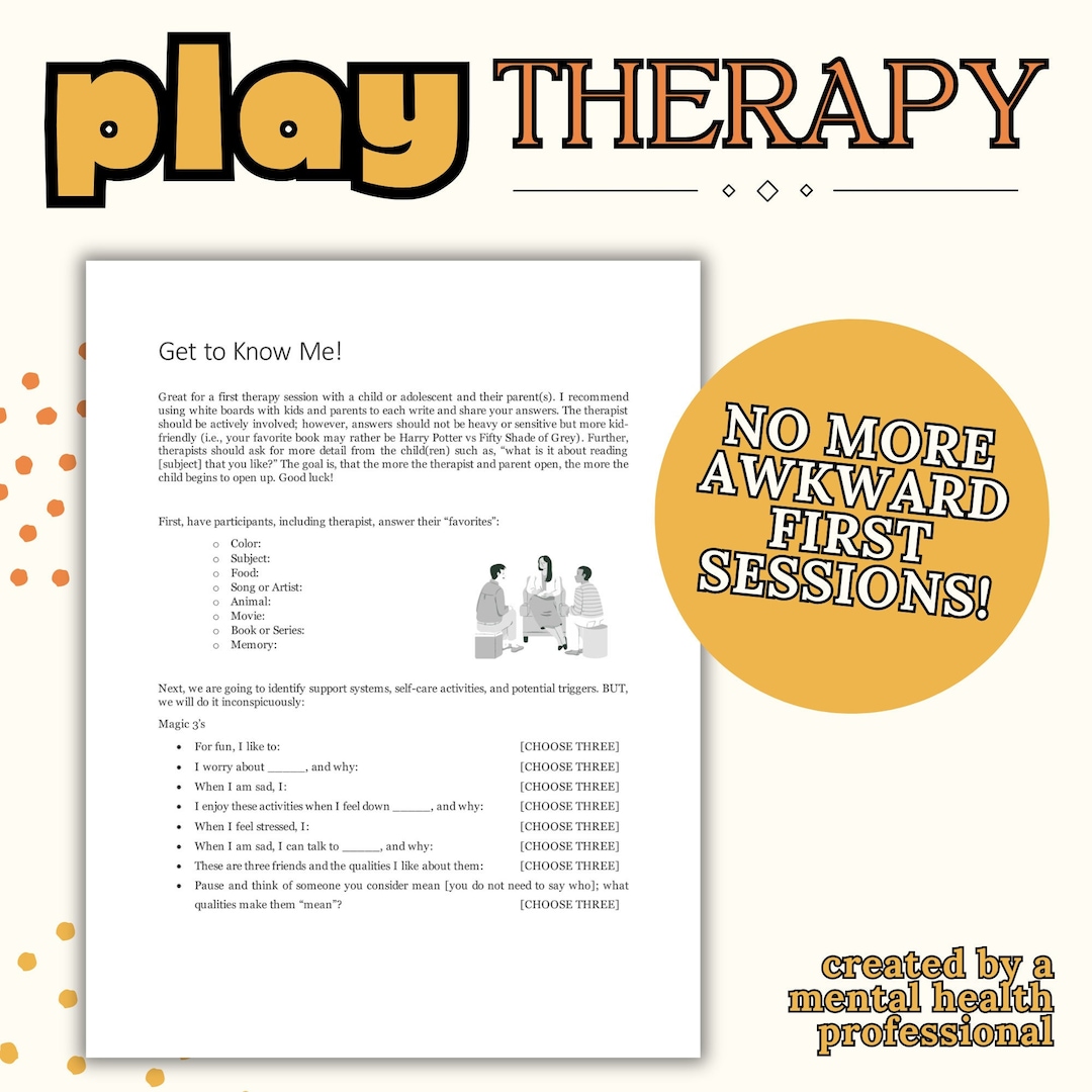 Get to Know Me Therapy Activity for the First Session | Ice Breakers ...