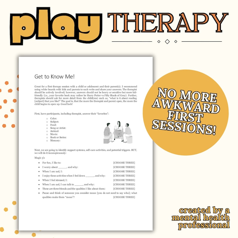 Therapy Ice Breaker Activity | Counseling First Session (instant ...