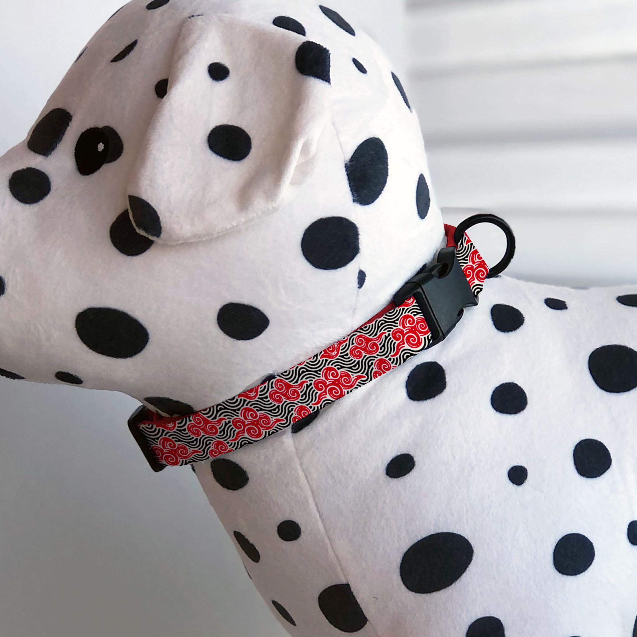Red and Black Anime Clouds Collar for Pets Dogs and Cats | Adjustable ...