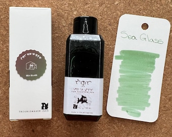 TROUBLEMAKER Ink MILKY Ocean SHADING Fountain Pen Ink Handmade - Etsy