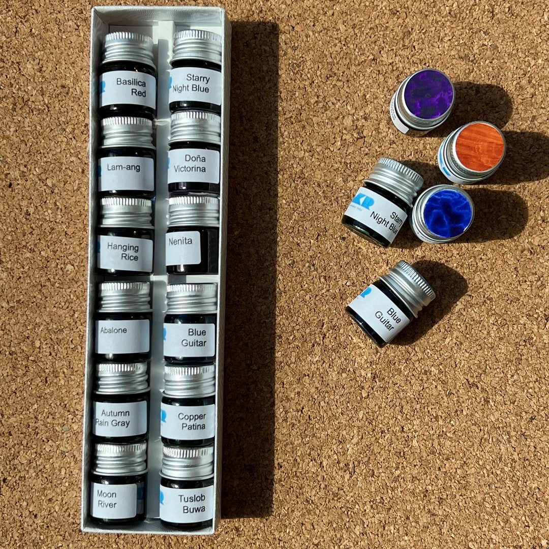 Sample Set #2 - Troublemaker Fountain Pen Ink - Shimmer, Shading, Sheen ...