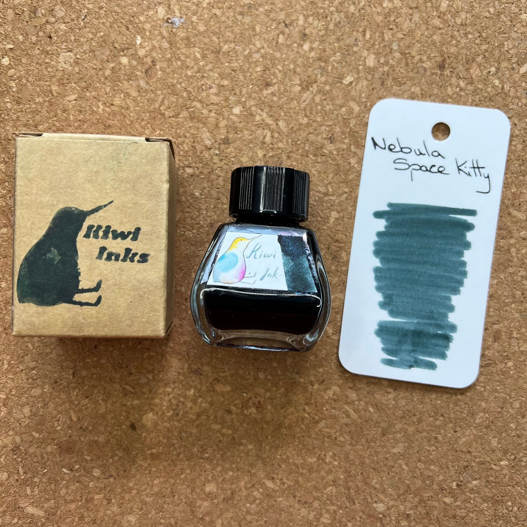 Kiwi Inks Nebula Space Kitty Shimmer & Sheen Fountain Pen Ink 30ml - Etsy