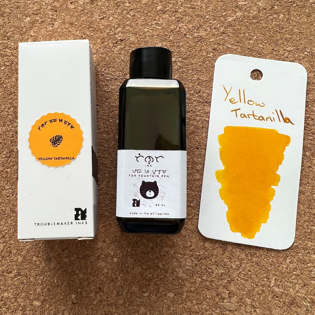 Troublemaker Yellow Tartanilla Standard Fountain Pen Ink 60ml - Etsy