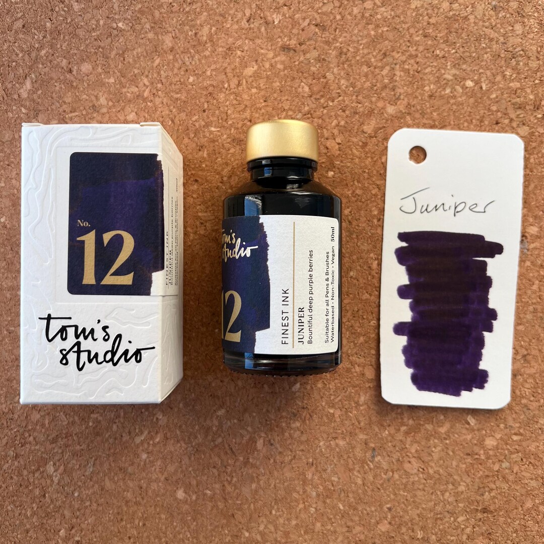 Tom's Studio #12 Juniper Fountain Pen Ink 50ml - Etsy