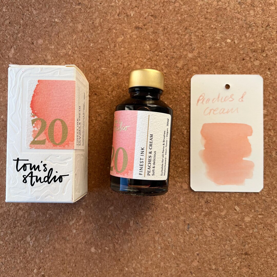 Tom's Studio #20 Peaches & Cream Fountain Pen Ink 50ml - Etsy