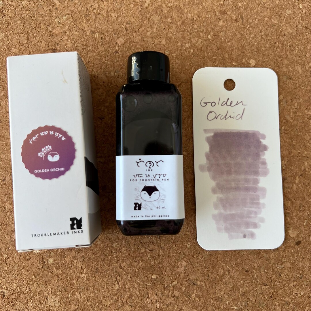 Troublemaker Golden Orchid Shading Fountain Pen Ink 60ml - Etsy
