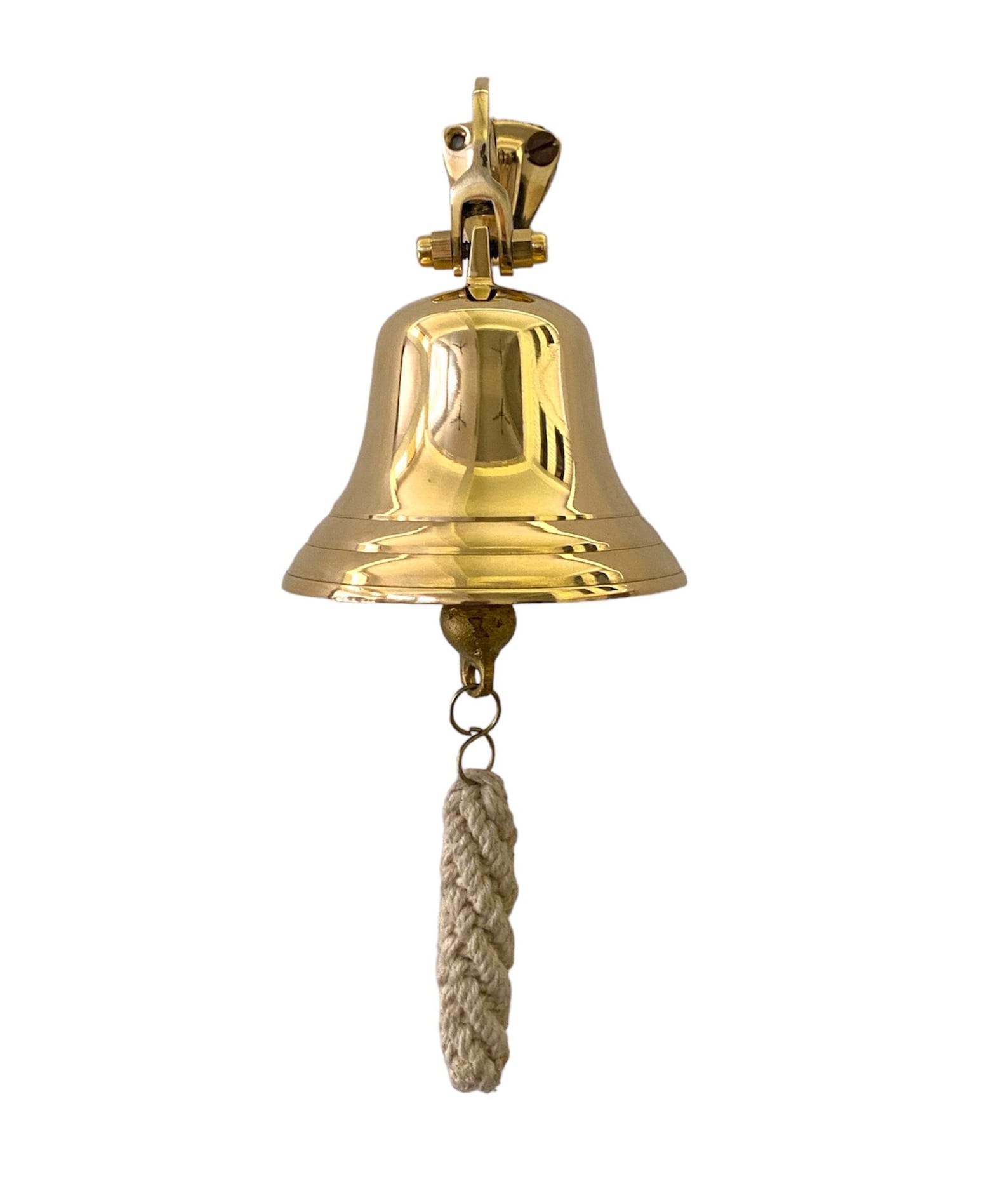 Personalized Brass Ship Bell, Engraved Wall Hanging Bell, Outdoor ...