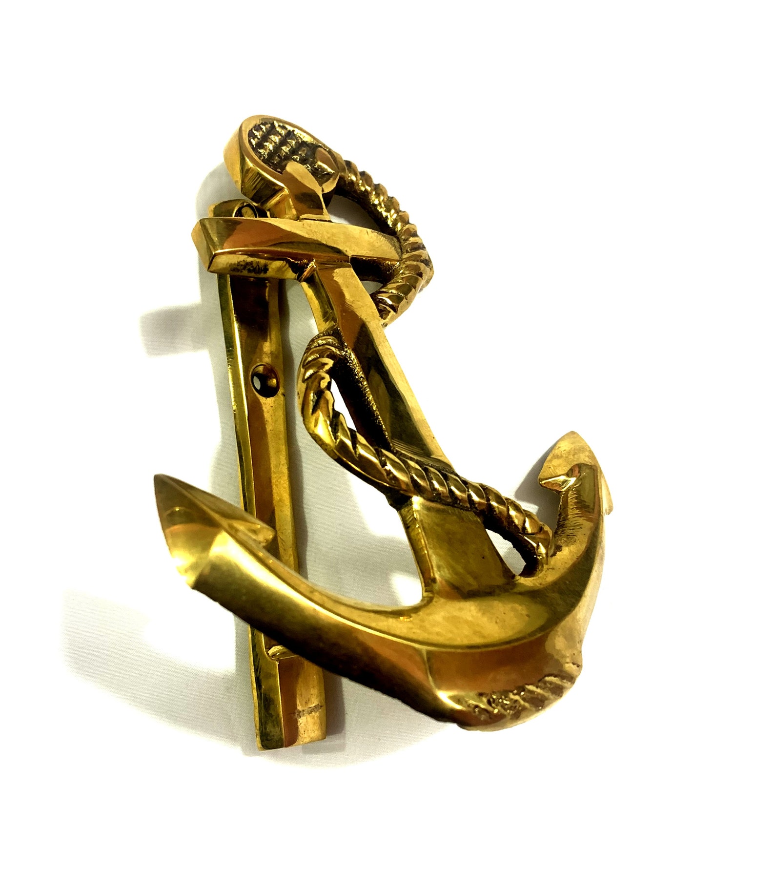 Solid Brass Nautical Ship Anchor Rope Design Door Knocker - Etsy