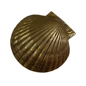 Solid Brass Antique Scallop Sea Shell Door Knocker Beach Look Home ...